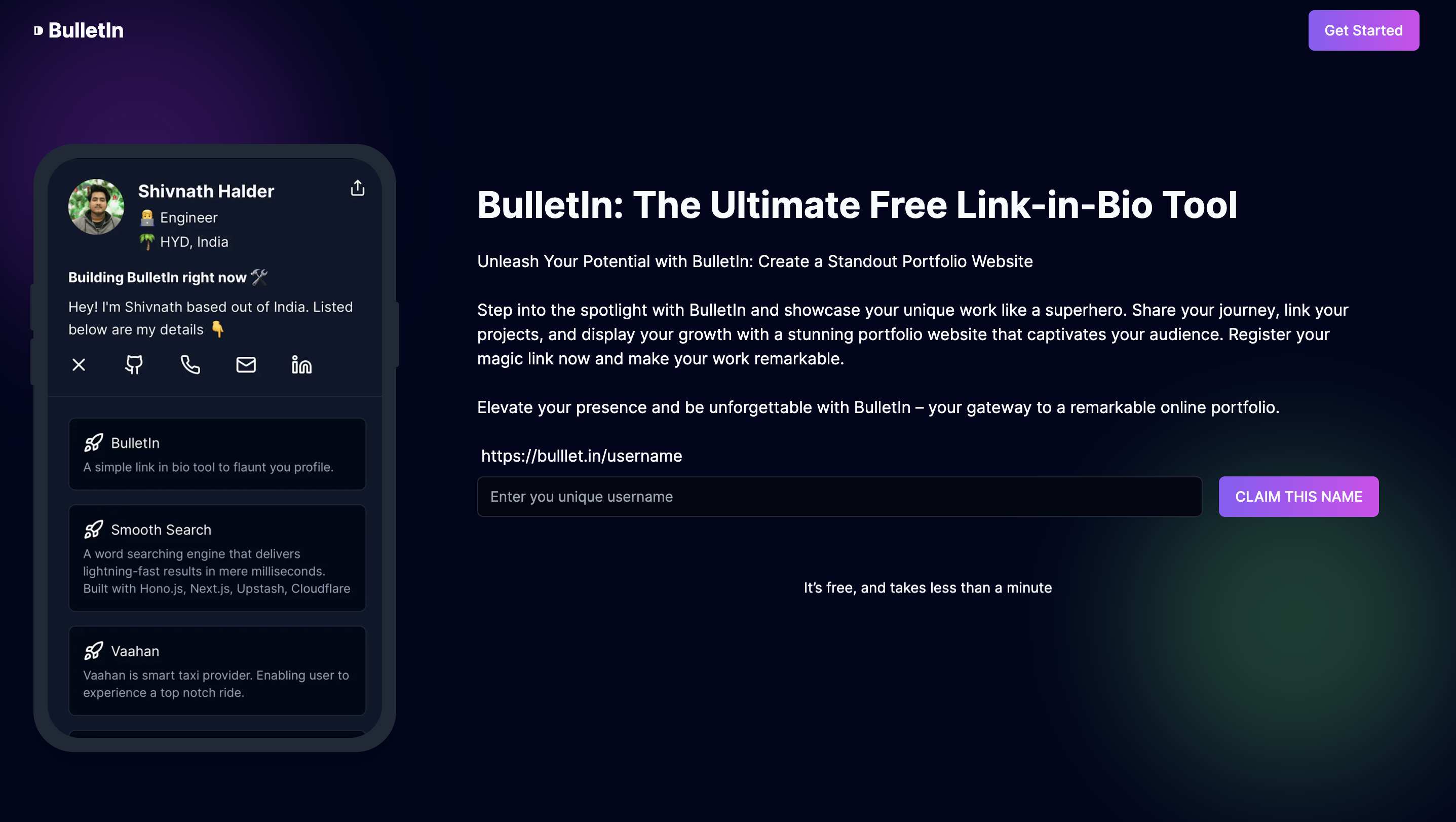 Everything you are. In one, simple link in bio | BulletIn